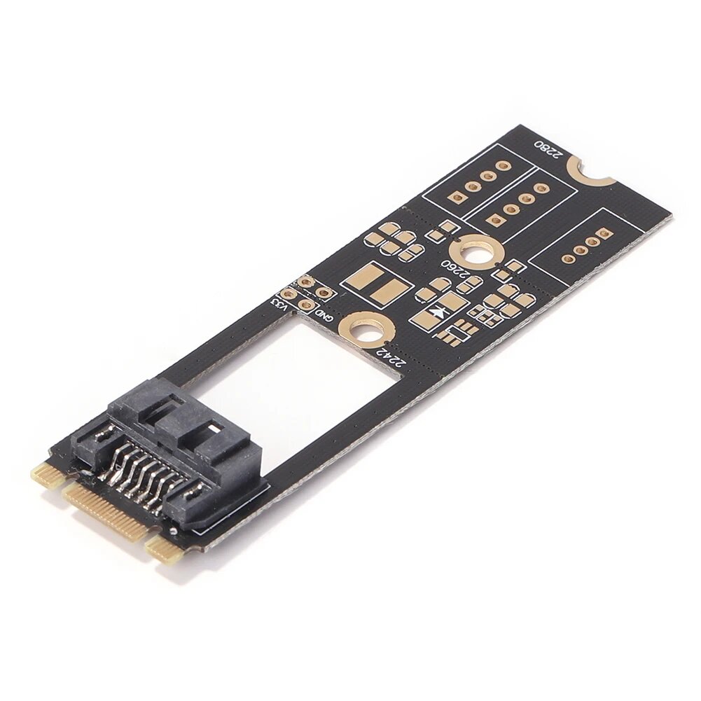 VKTECH Адаптер M.2 NGFF на SATA3.0 черный