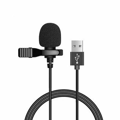 Микрофон Lavalier USB, черный