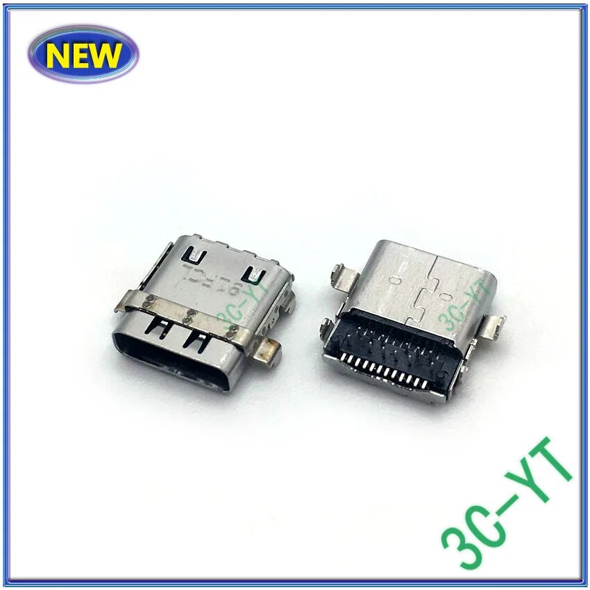 2 шт, разъём USB Type-C для порта зарядки Dell XPS12 9250 XPS15 9575 Latitude 7275 7370 7390