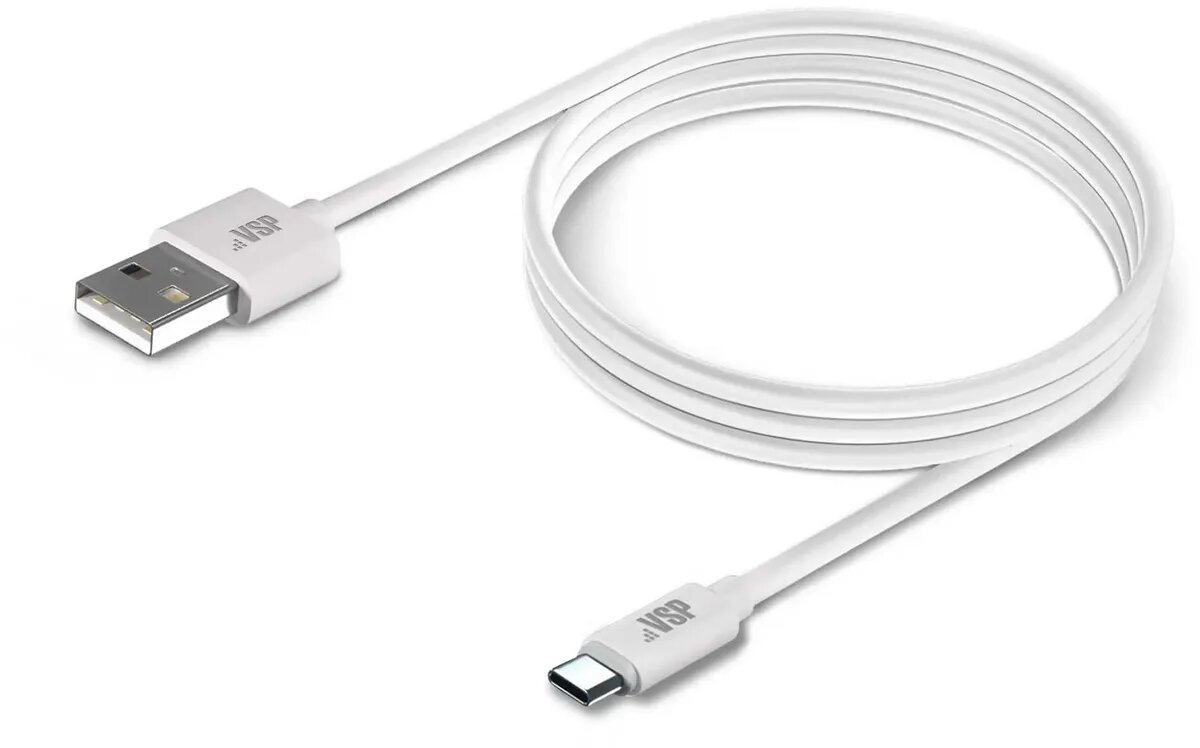 Кабель BORASCO USB Type-C (m) - USB (m), 1м, 2A, белый