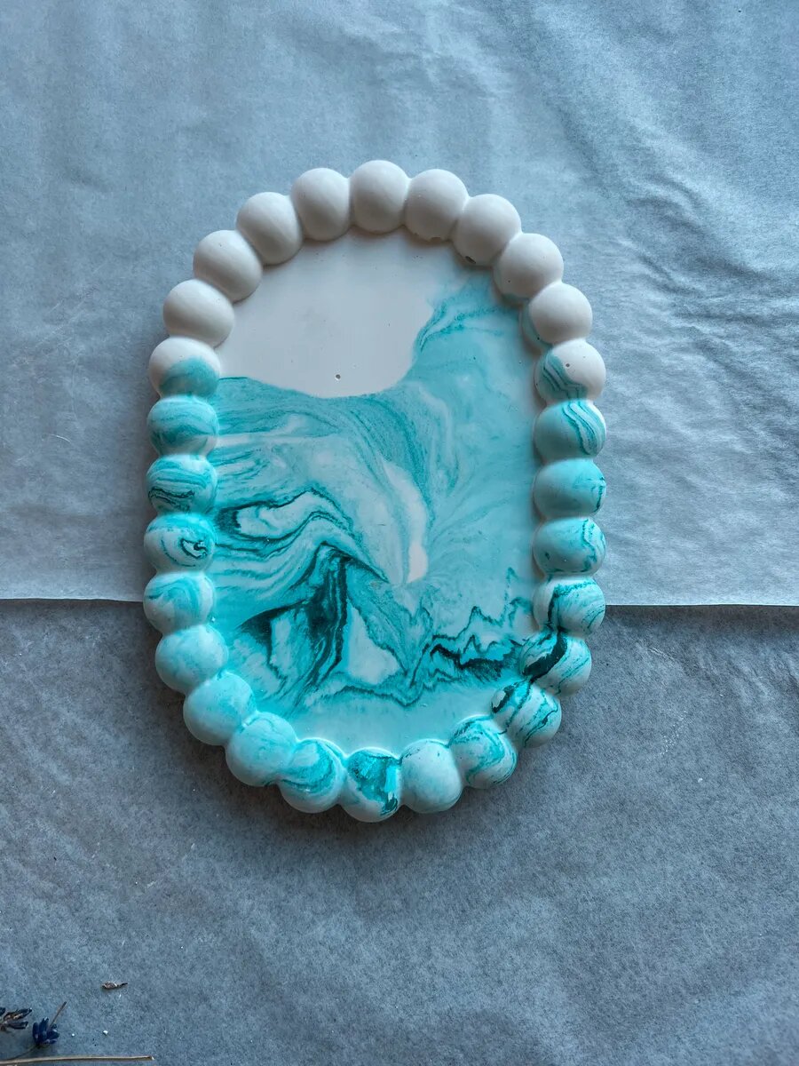 Декоративная гипсовая подставка, 17 см