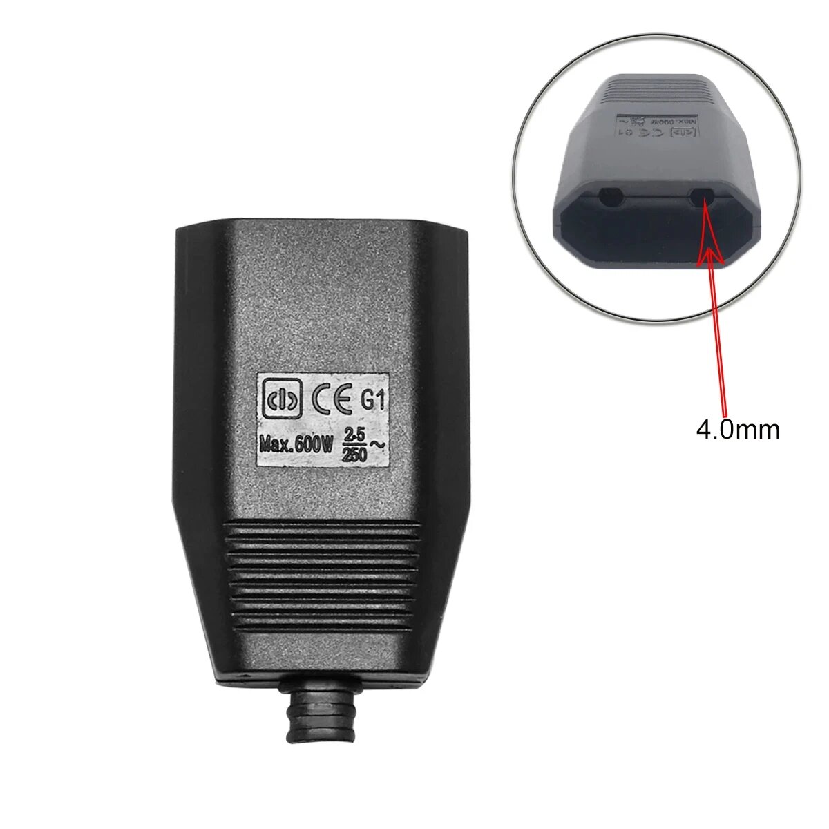 Розетка DelightFire евростандарт Female-Black