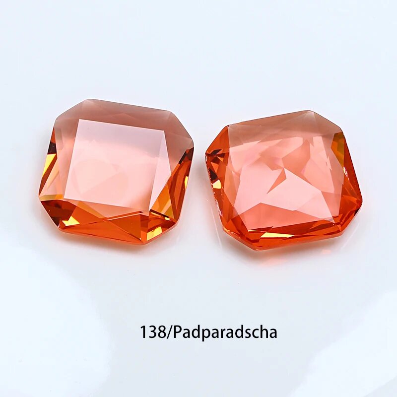 Стразы стеклянные 23 мм, Цвет 138UF Padparadscha