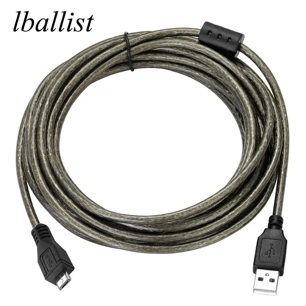 Lballist Кабель Micro USB 2.0 1.5/3/5/10 м 5м