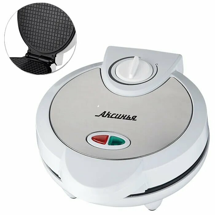 Вафельница "классика" аксинья КС-5001: 1100Вт, антипригарное покрытие