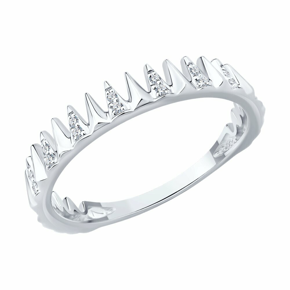 Кольцо, белое золото, 585 проба, бриллиант