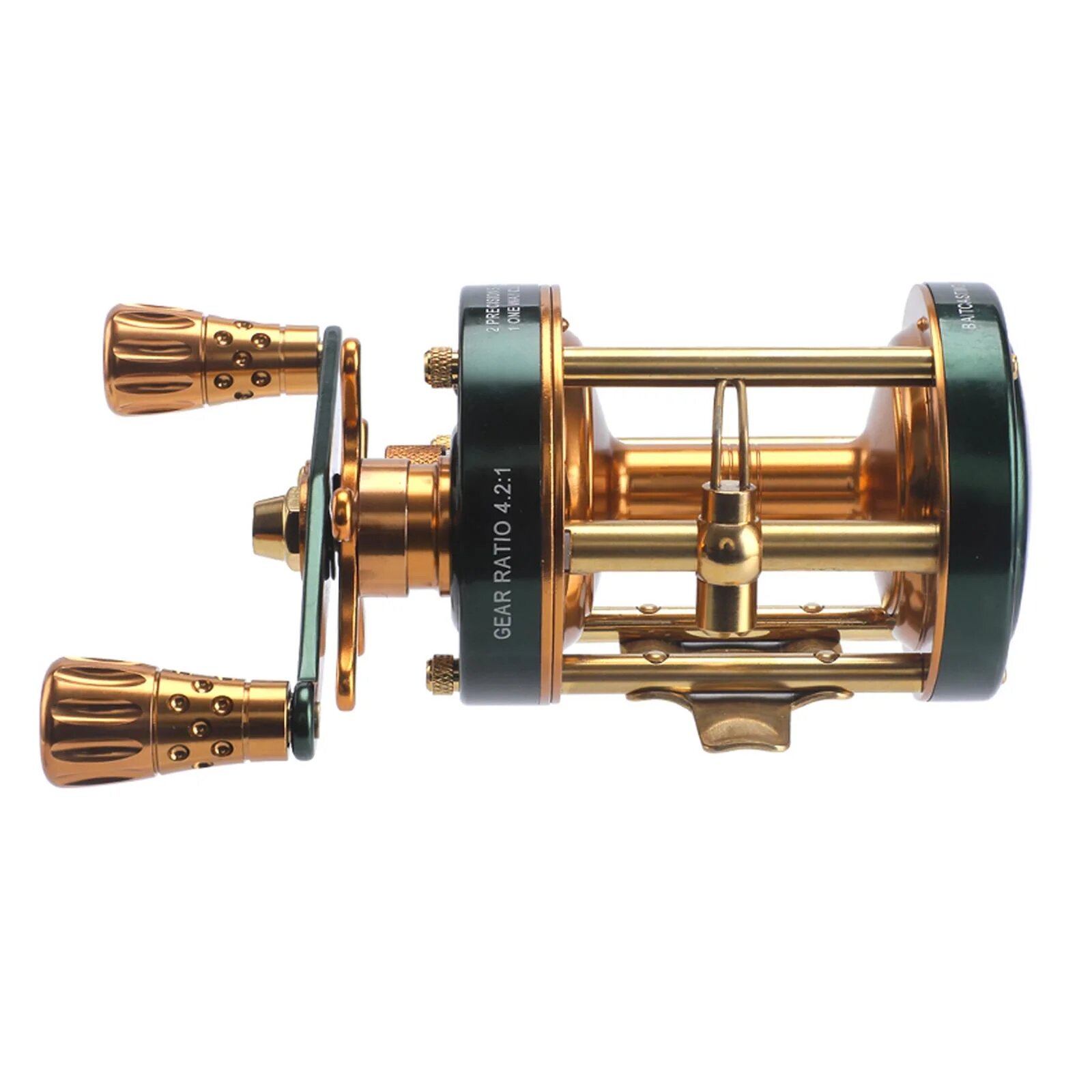 Высокопрочная металлическая катушка для троллинга Baitcaster, литая катушка премиум-класса для ловли сома, морской рыбал