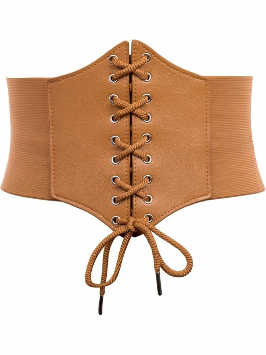 Женский корсет с шнуровкой и эластичным поясом в готическом стиле