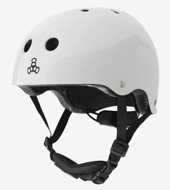 Шлем детский Trple 8 LiL 8 Dual Certified Helmet w/ EPS White Glossy