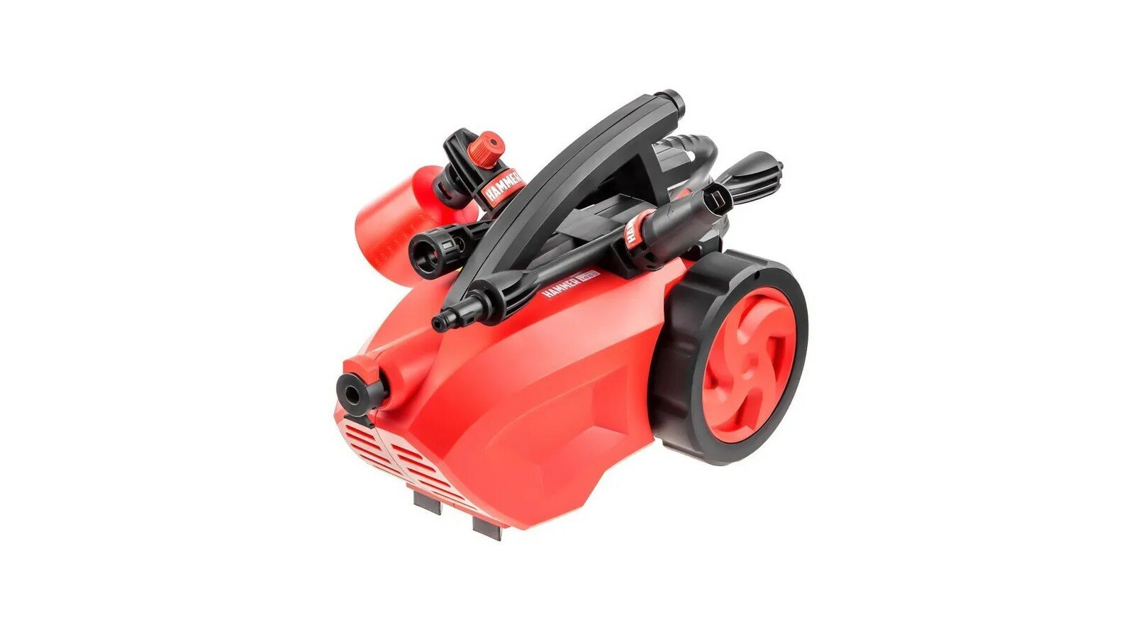 Мойка высокого давления Hammer MVD1200B, шланг 5м, красная, алюминиевая помпа