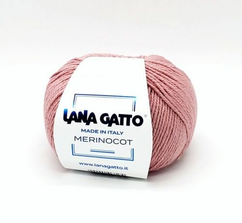 Пряжа Lana Gatto Merinocot (5 мотков) 14393 тёмно-розовый