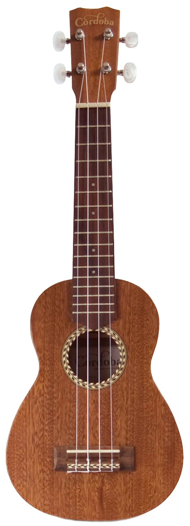 Укулеле Cordoba SM 20, сопрано, вклееный гриф, верхняя дека из массива красного дерева