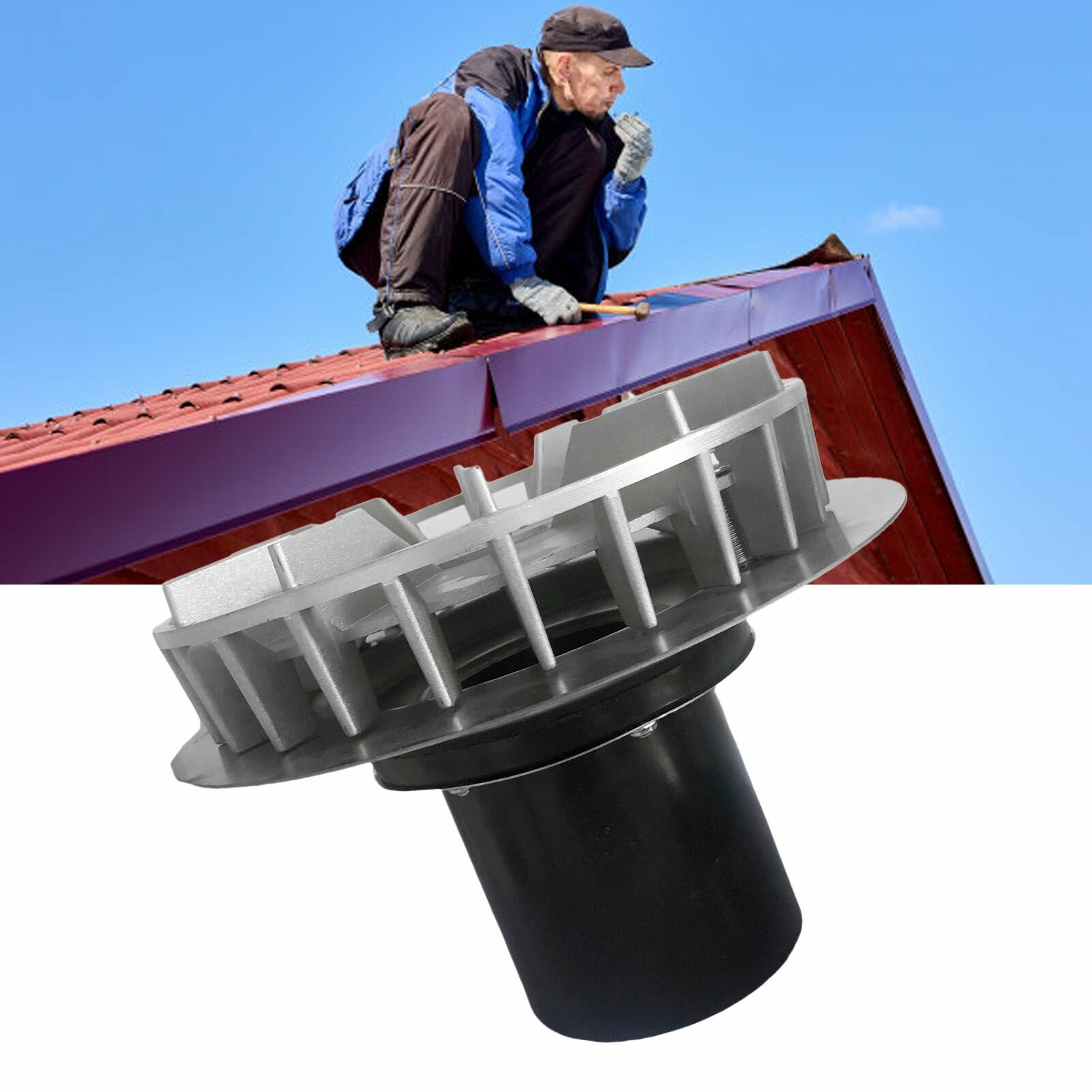 Система сбора дождевой воды DN100, алюминиевый ретрофит для дома, школы, фермы