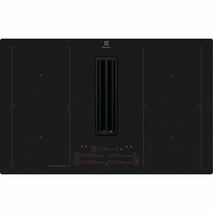 Варочная панель Electrolux KCC84450CZ , c вытяжкой индукционная, 4 конфорки, стеклокерамическая, черная