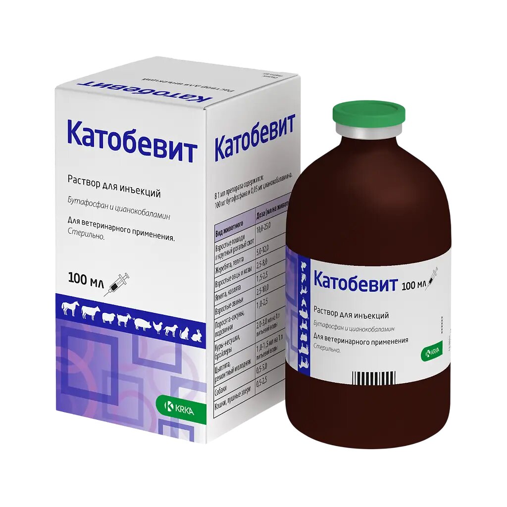 Катобевит раствор для иньекций фл 100 мл ветеринарный 1 шт