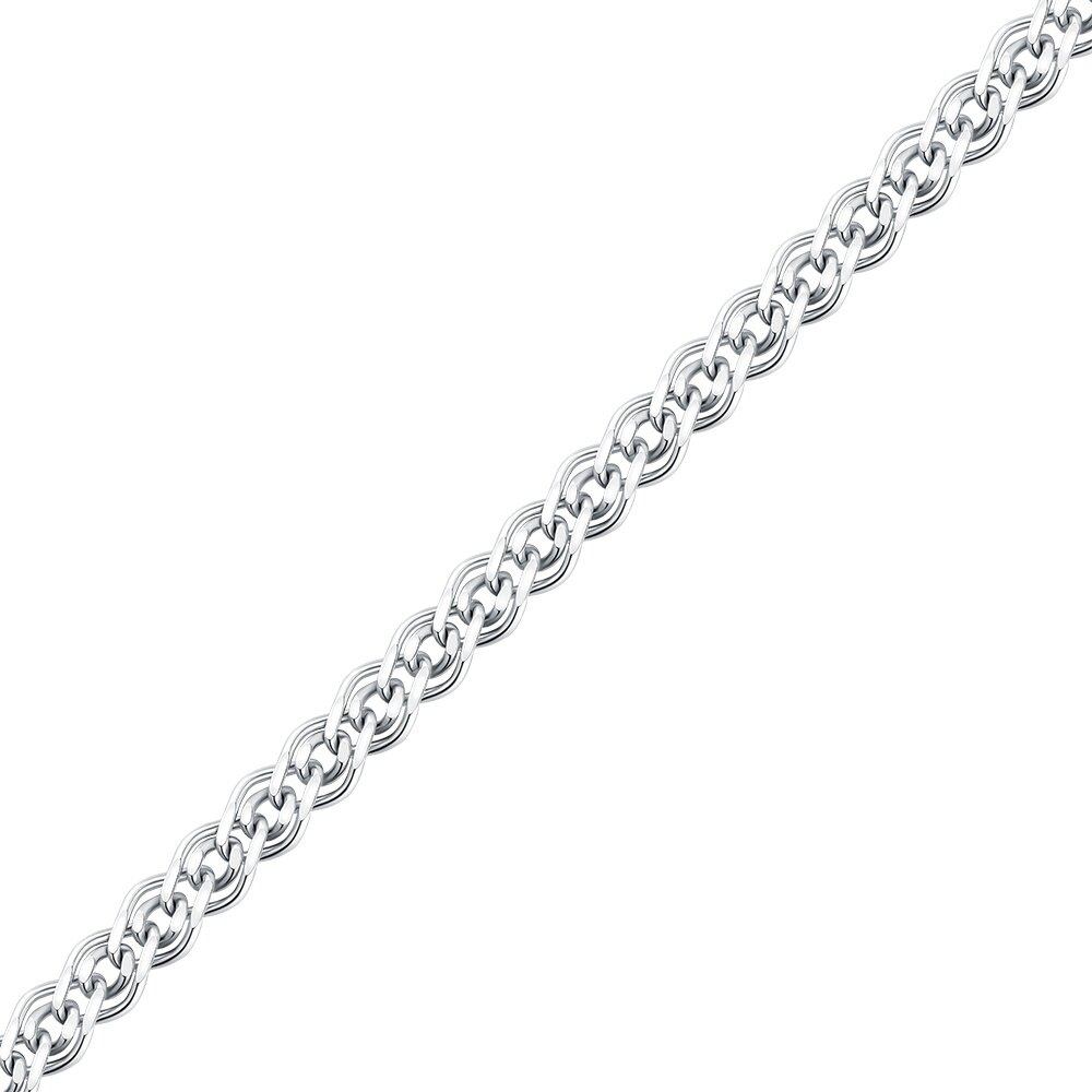 Цепь серебро, 925 проба, родирование