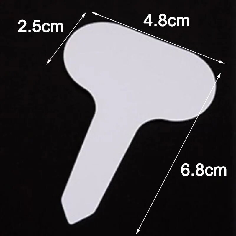 Садовые Т-образные этикетки для растений P1 Белый, White A