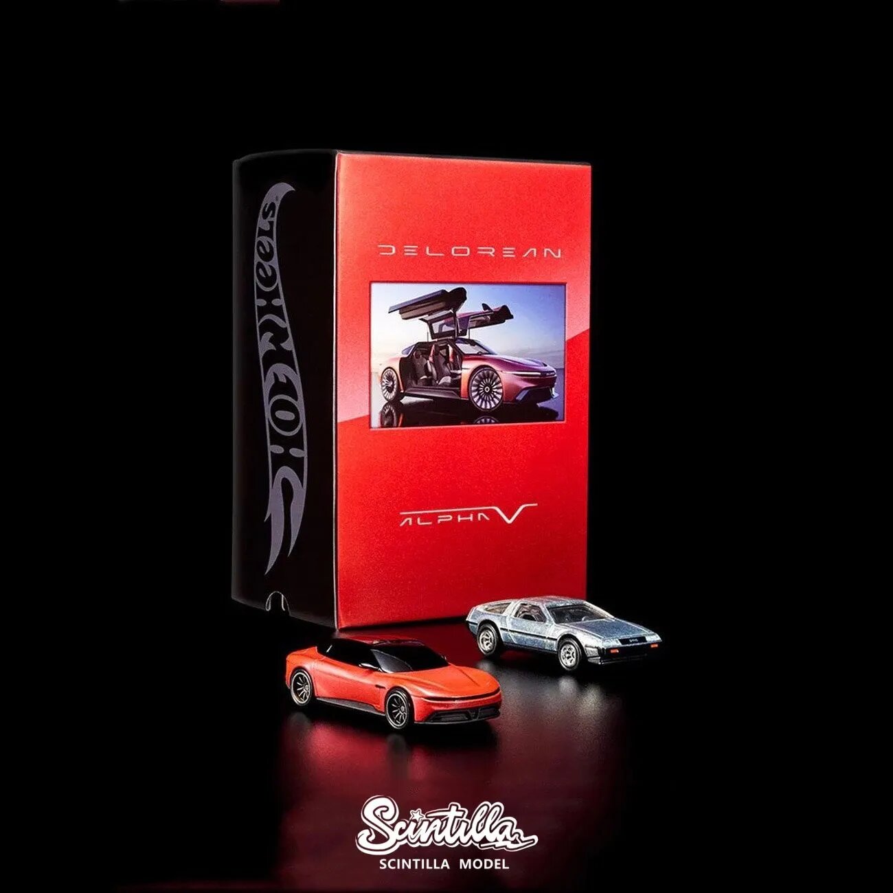 Машинка Mattel Hot Wheels 1/64 RLC DMC Delorean Alpha5 EV Alloy Car Model Collection Gift