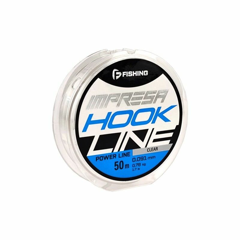 F-FISHING Леска Impresa Hook Line Clear 50м 0,091мм 0,78кг 1,7lb