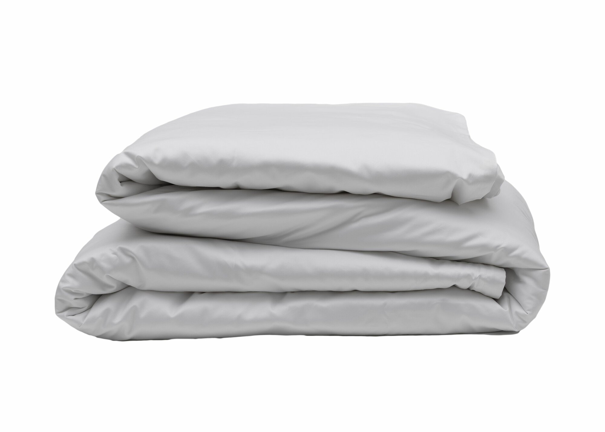 Пододеяльник белый, Сатин, Двуспальный, 172х205