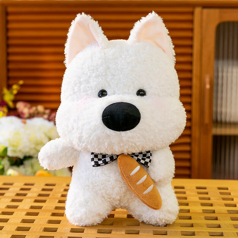Plush toy west highland terrier cute and cuddly ideal for kids and collectors bread