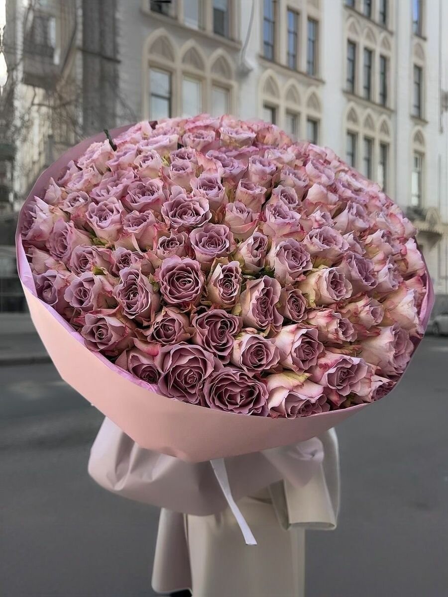 101 сиреневая роза