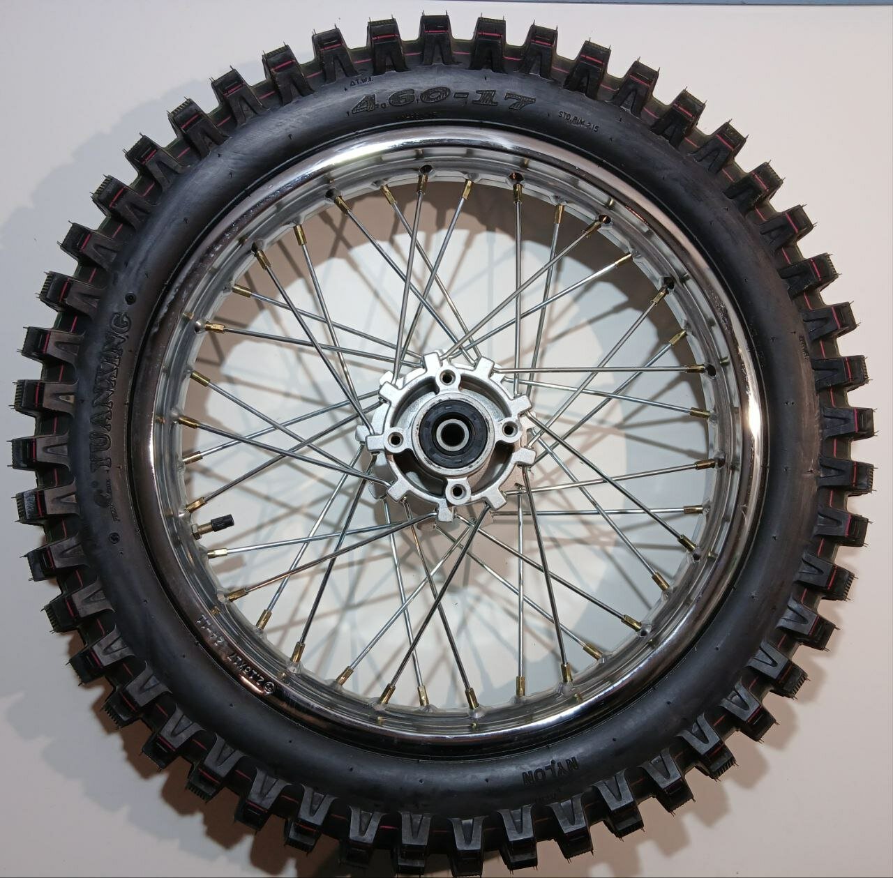 Колесо заднее в сборе 4.60-17 ось Ф15мм Мотоцикл Racer PANTHER 250