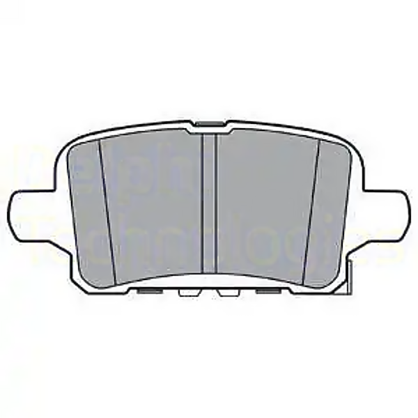 DELPHI LP3372 колодки тормозные дисковые spark, asia & oceania aspire, usa figo, ka+, gs3, trumpchi gs3, insignia, in