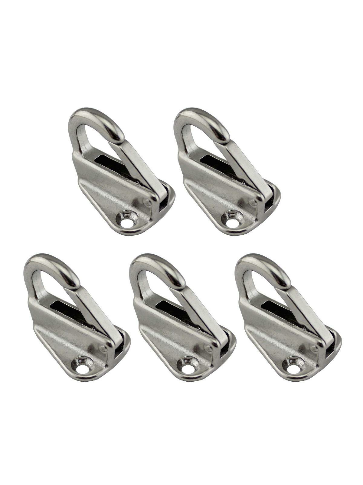 5ШТ Морские Обвязочные Крючки Для крепления Каната Аксессуары Для лодки из нержавеющей Стали