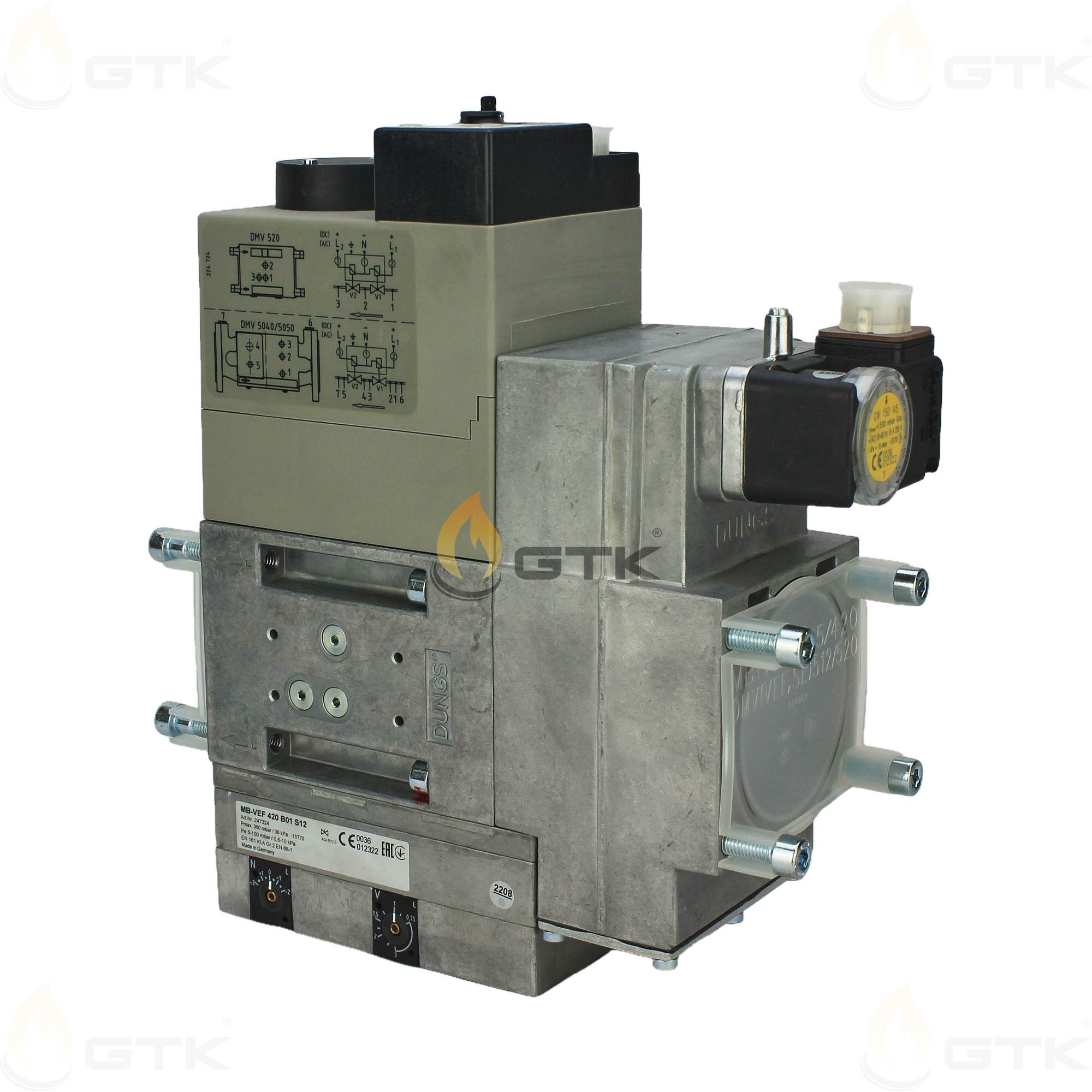 Газовый мультиблок Dungs MB-VEF 420 B01 S12, 247324