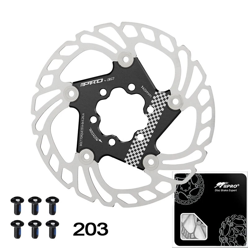 IIIPRO Велосипедный ротор 160 мм черный Model2 203-BLACK