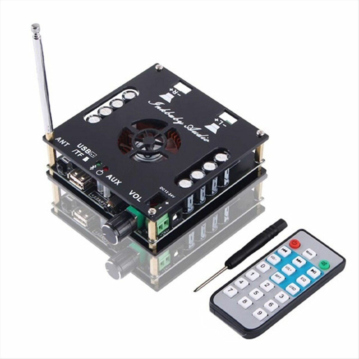 Цифровой усилитель Bluetooth 5.0 TDA7498E, двухканальный, 2x160 Вт, класс D, аудио Hi-Fi, стерео