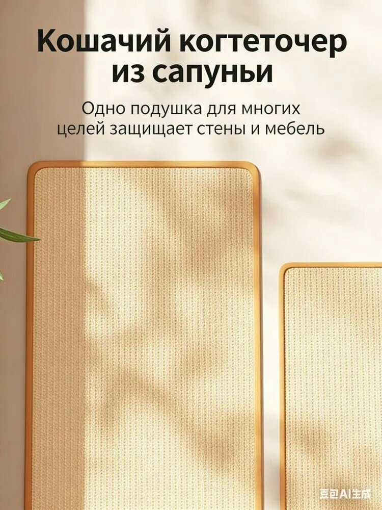 Сизалевая гибкая доска для кошачьих царапин, защитный коврик для мебельных стен