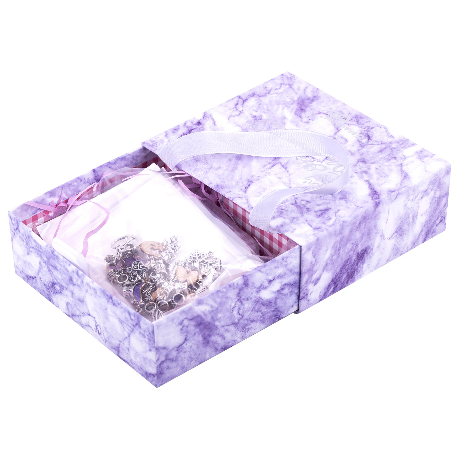 Набор для создания бижутерии и украшений, Аметист, бусины, браслеты, подвески, 66 эл. BRAUBERG KIDS