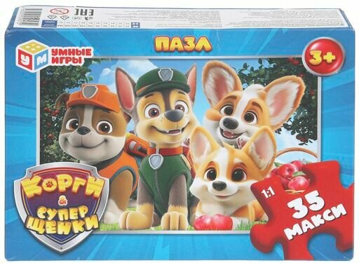 405123 Корги Суперщенки. Макси-пазлы в коробке. Пазл 35 деталей