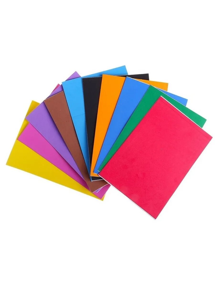 Яркий набор самоклеящихся пенок А4