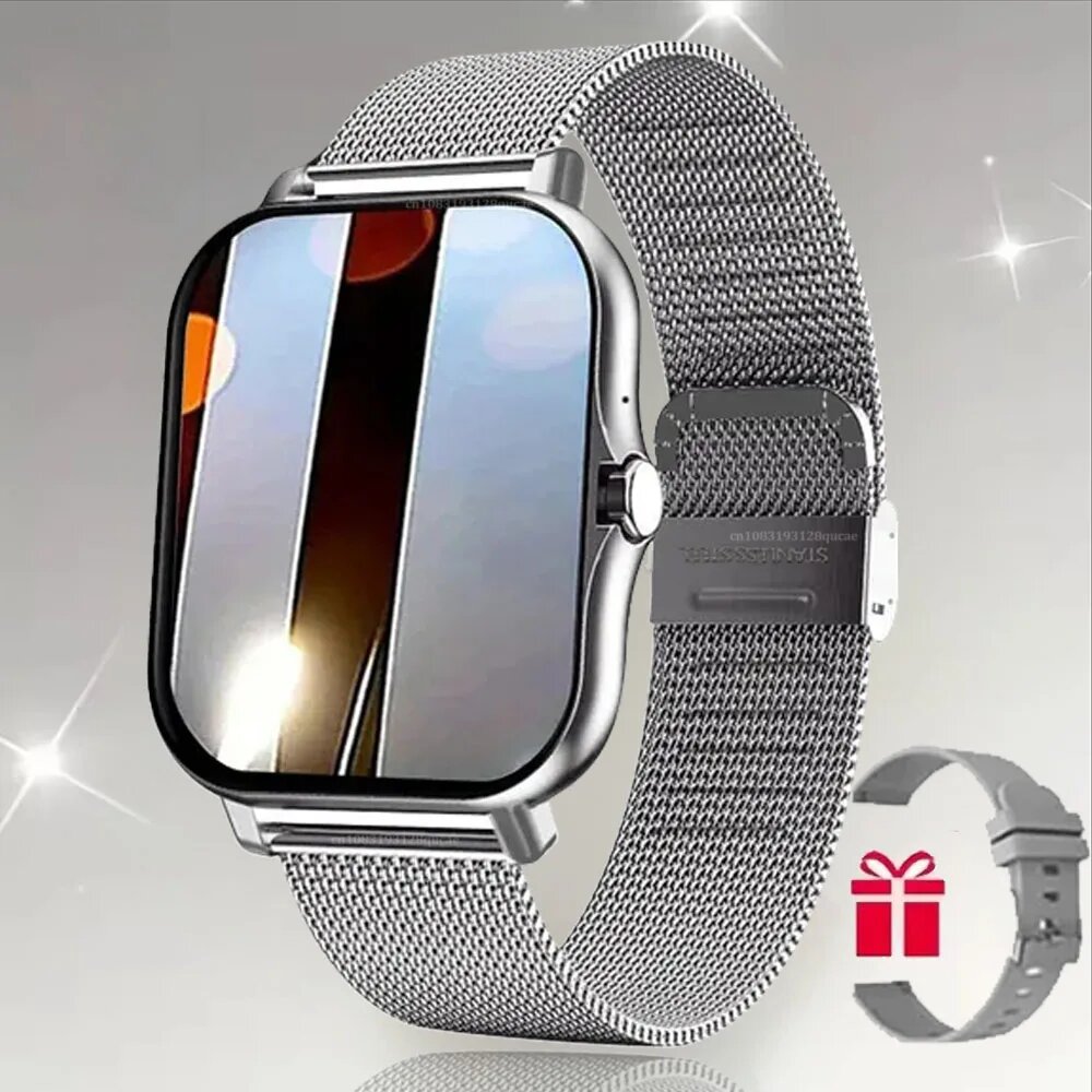 Умные часы Silver Milan, серебряные, Unisex