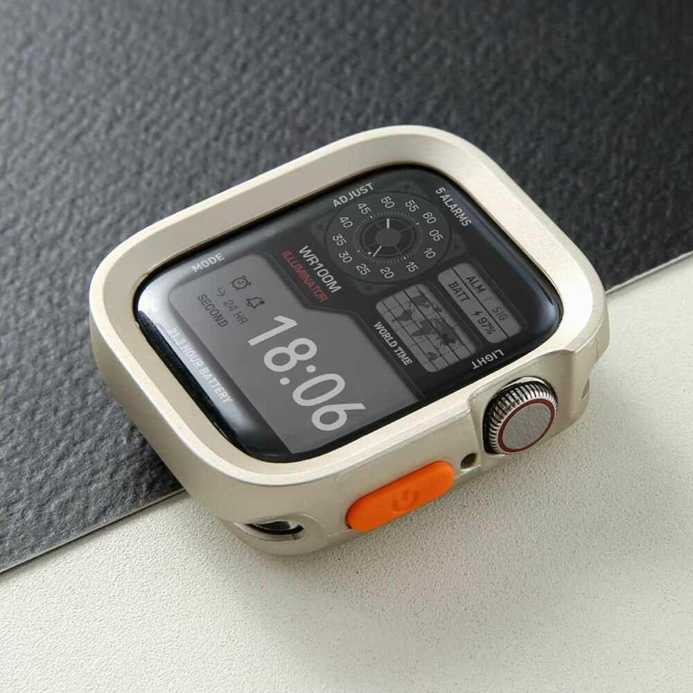 Защитный силиконовый чехол для корпуса часов Apple Watch 46 mm, бампер на Апл Вотч 10/11