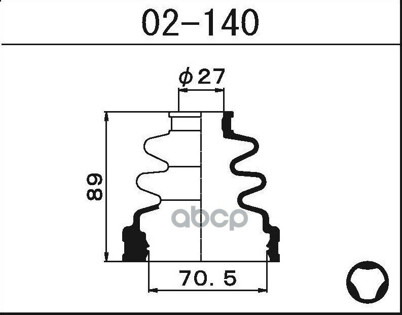Пыльник шруса внутреннего 1-56 (Maruichi) арт. 02140