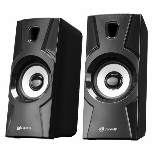 Колонки Oklick OK-119, 2.0, черный [1458474]