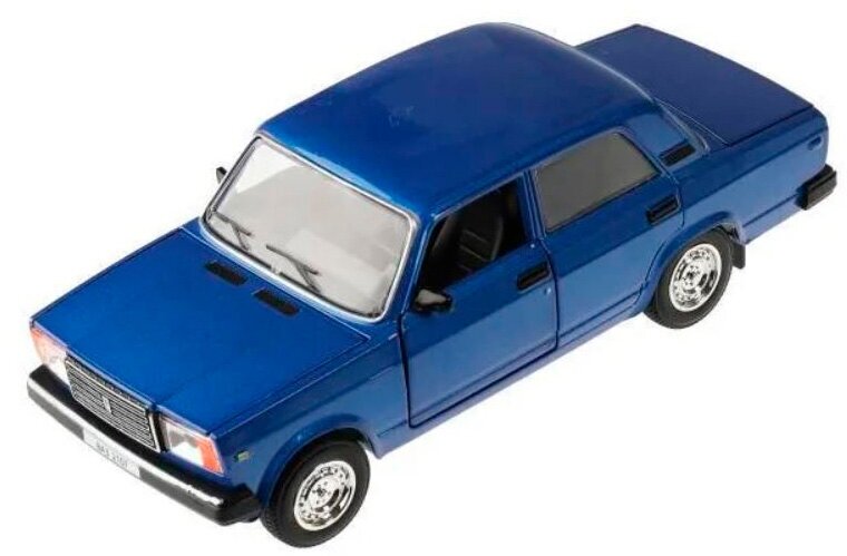 Модель машины Технопарк LADA-2107, синяя, инерционная, свет, звук VАZ-2107-В