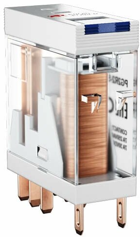 Электромеханическое реле Prompower PG2R2-S DC24 Двухполюсное Номинальный ток 7А, управление 24VDC