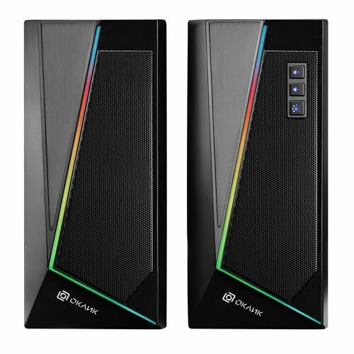 Колонки Oklick OK-125, 2.0, черный [1458489]