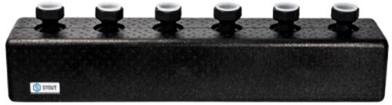 STOUT Коллектор распределительный стальной в теплоизоляции 3 контура DN 25