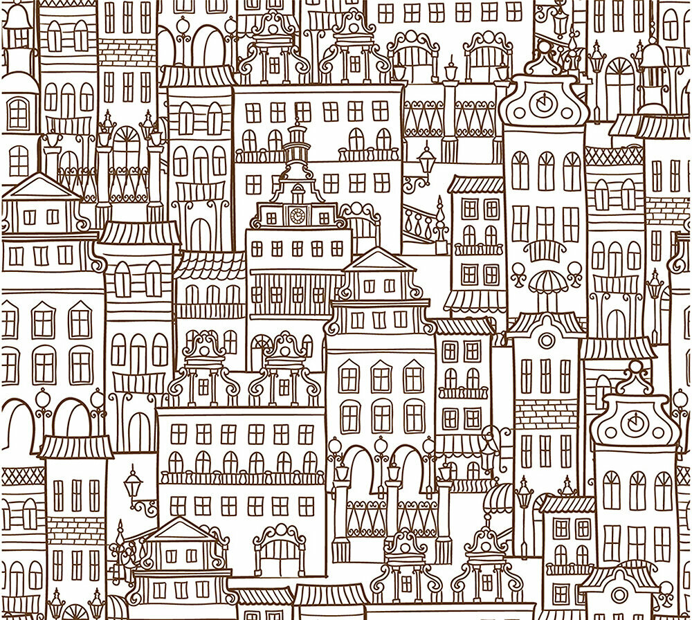 Фотообои Divino Decor "Город фон" С-029(Б-029) 300*270 фактура холст