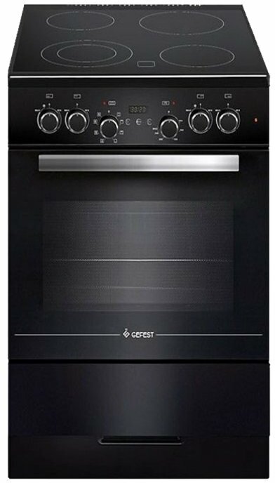 Плита Gefest 5560-03, электрическая, с духовкой, 4 конфорки, 55 л