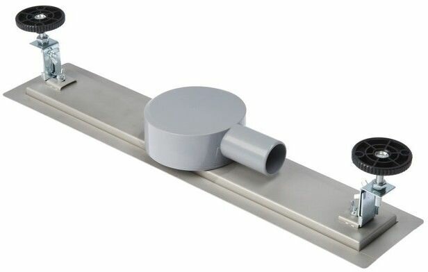 Трап для душа линейный 600 мм с поворотным сифоном 360, душевой лоток под плитку с фланцем