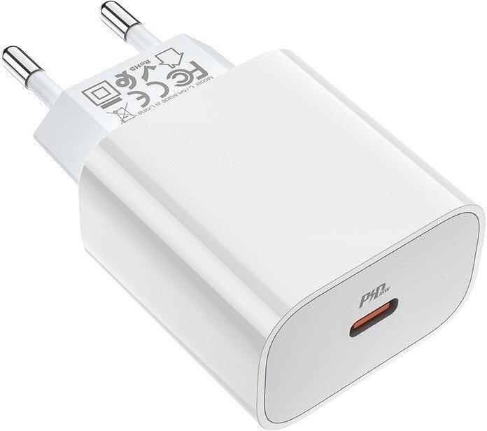 Сетевая зарядка Type-C, Hoco C76A Plus Speed Source PD, 20W, белый