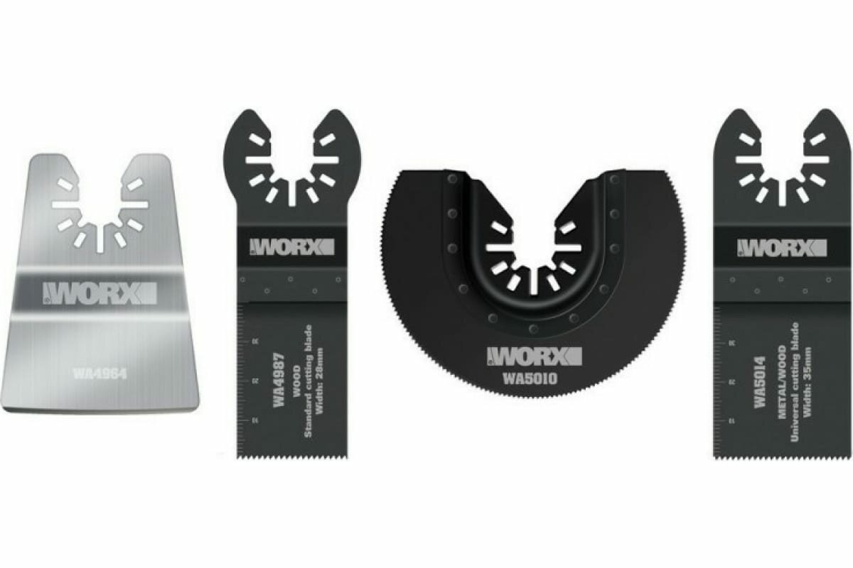 Набор насадок для реноватора WORX WA5092 4 шт из металла