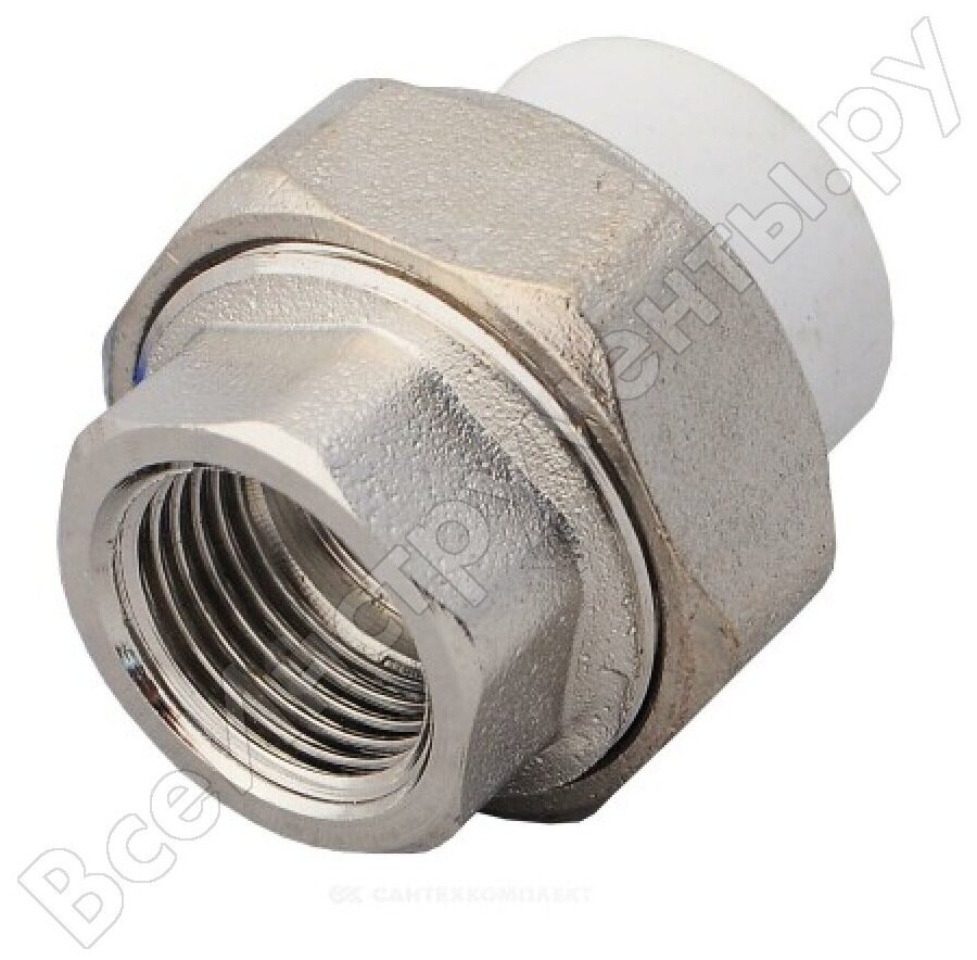 Комбинированная муфта VALFEX PP-R белая, разъем 20х1 дюйма ВР 10155125 127-0210